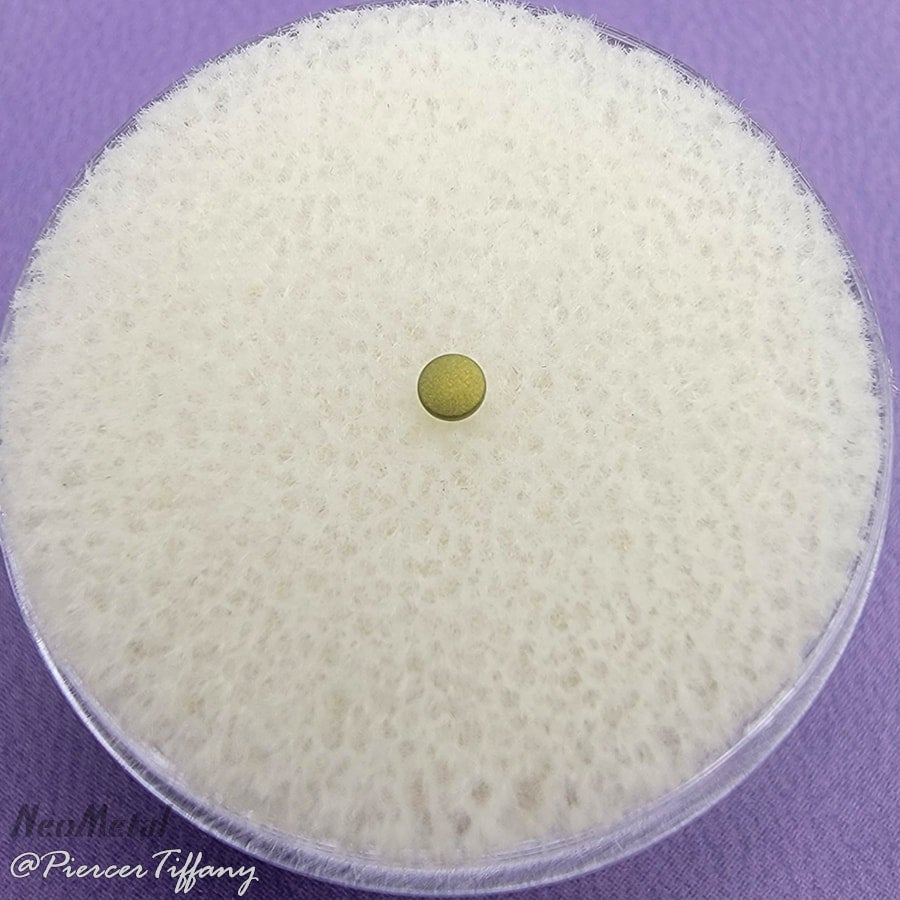 titanium textured disk end